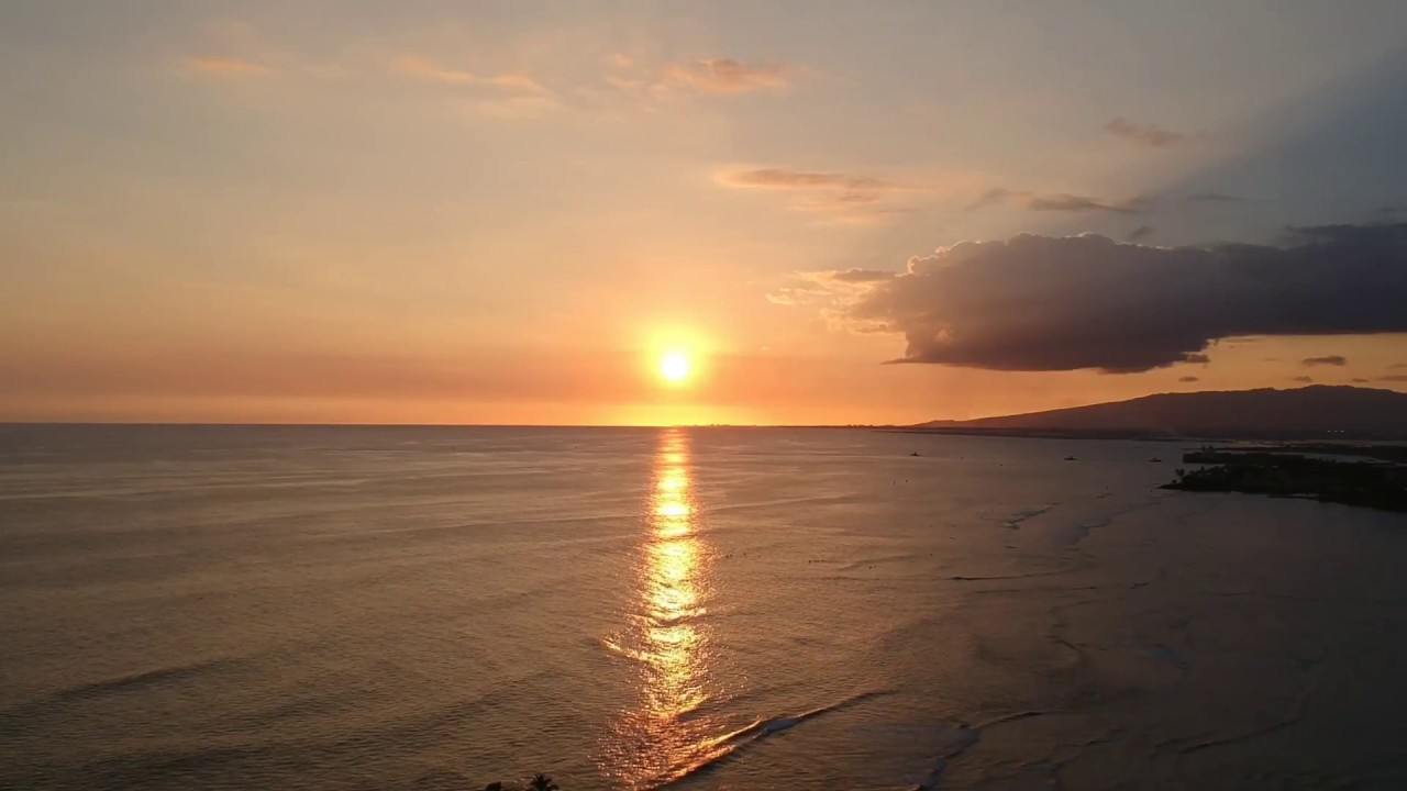 Sunset Flight at Magic Island | Shot with DJI Spark - YouTube