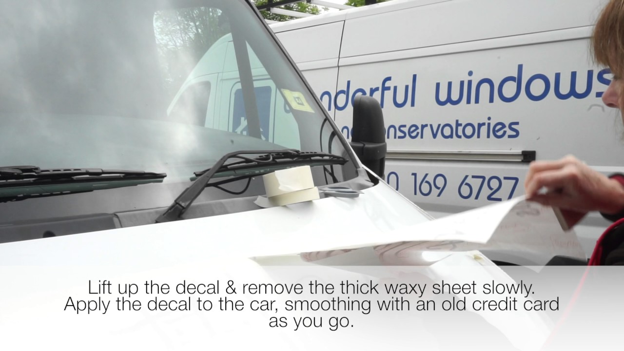 How to apply vinyl lettering to your vehicle - YouTube