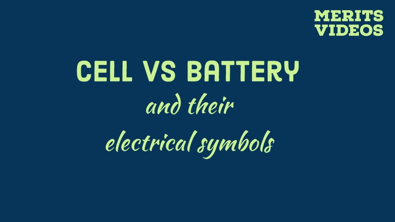 Electrical symbols of Cell and Battery - YouTube