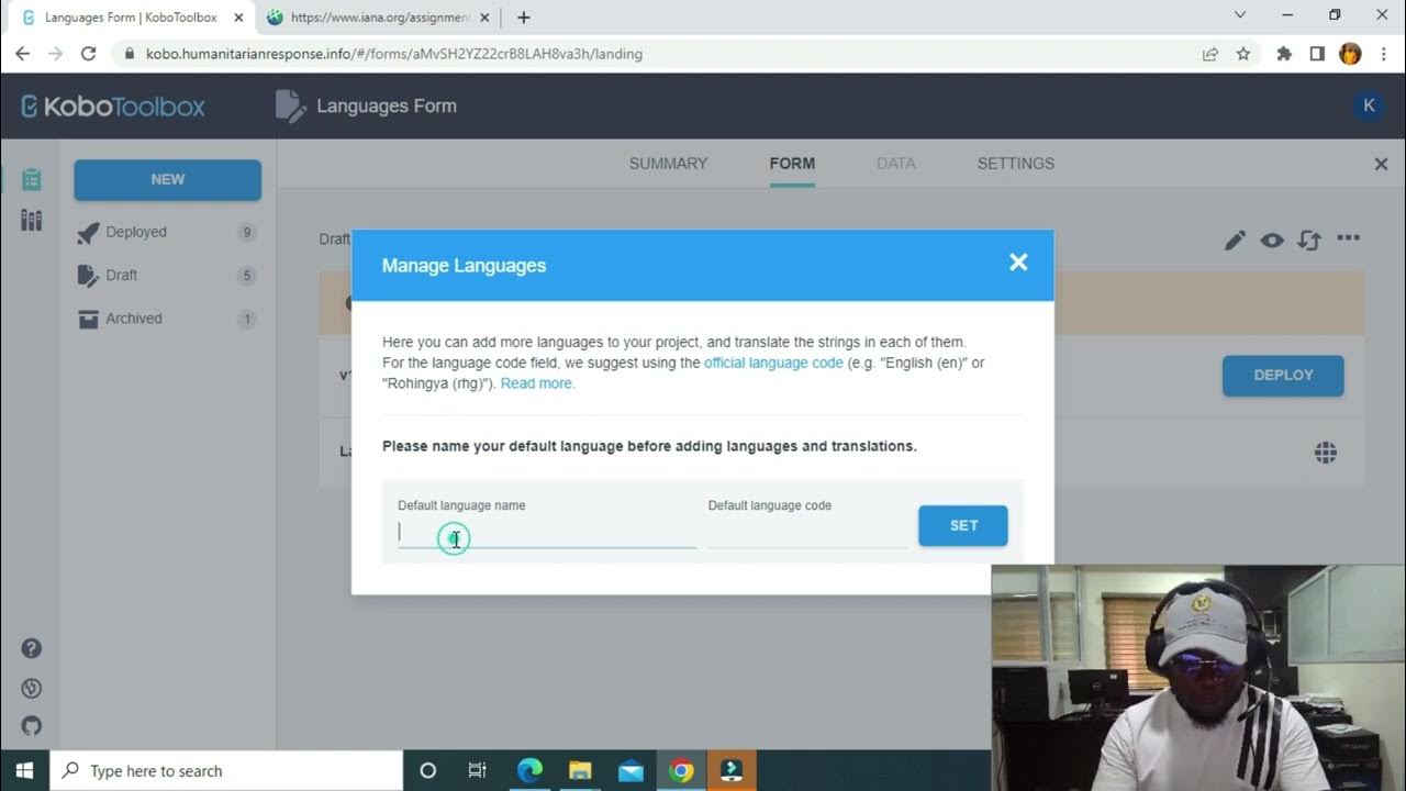 Manage Translation in Kobotoolbox - YouTube