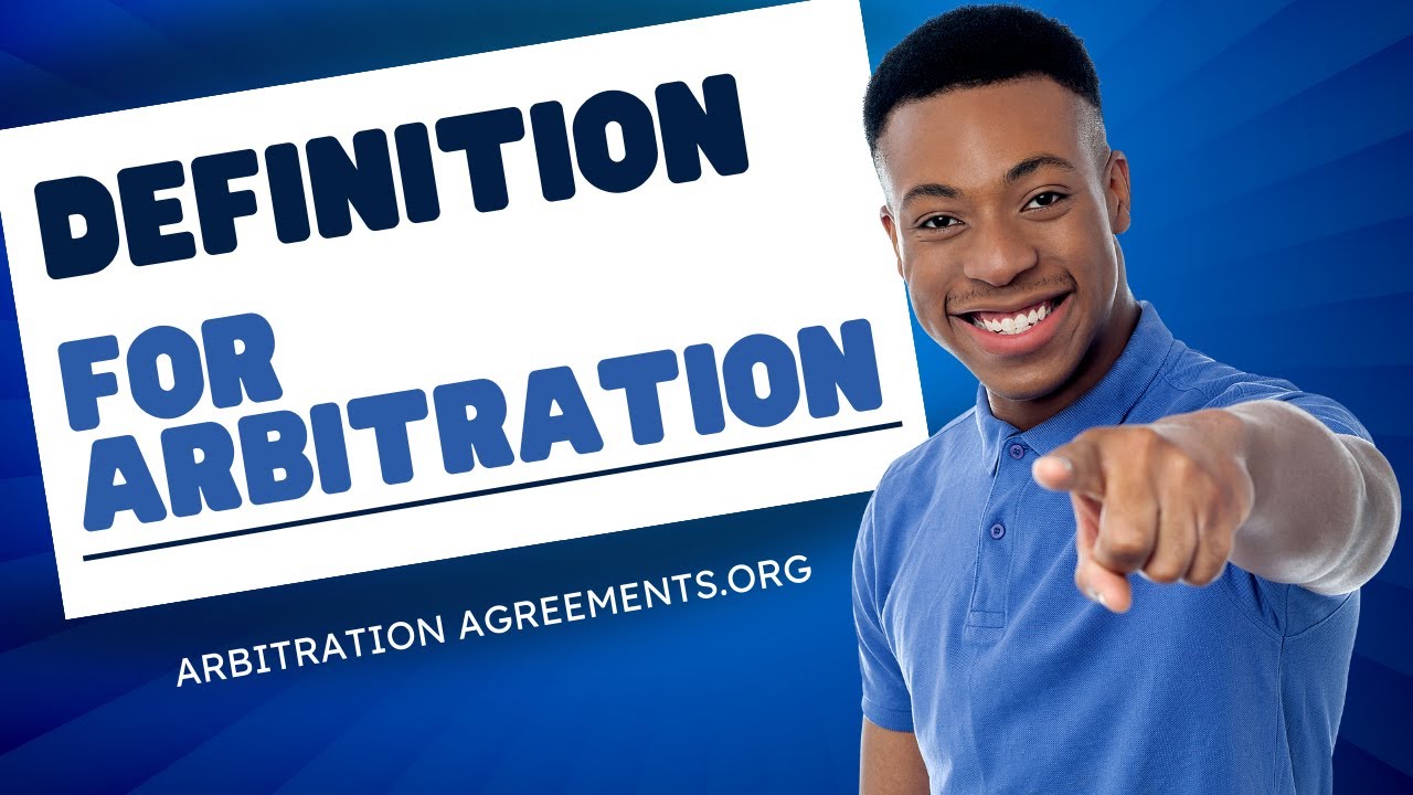 Here is the Definition of Arbitration - YouTube