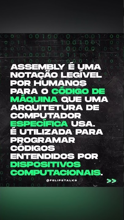 O QUE É ASSEMBLY? - YouTube
