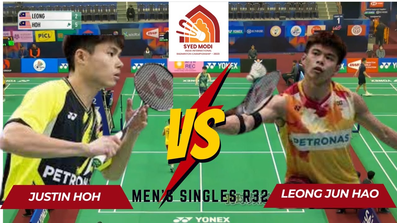 Justin Hoh vs Leong Jun Hao | Syed Modi India International 2023 ...