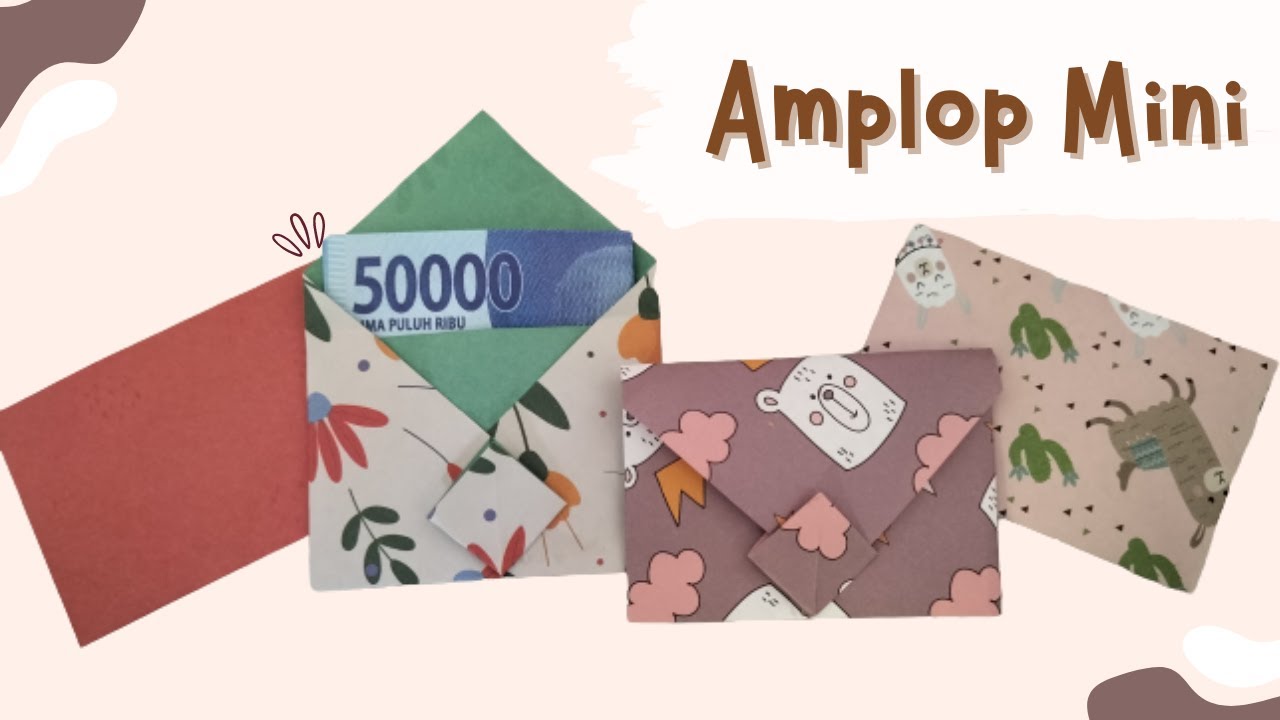 Ide Kreasi Amplop Mini Lebaran Dari Kertas Origami #1 || How To Make ...