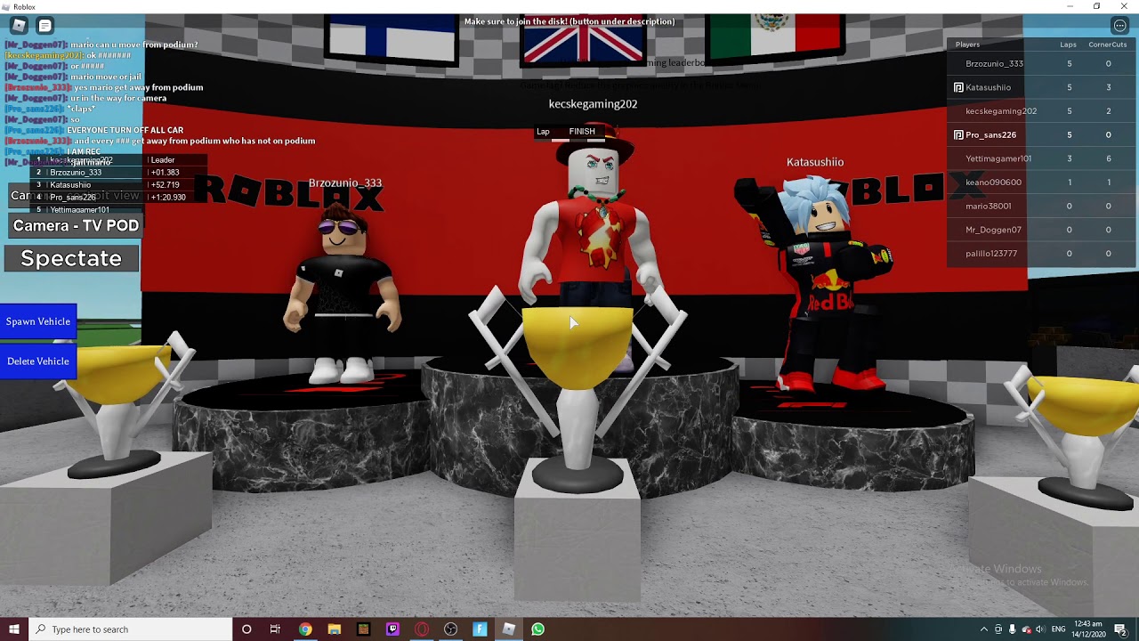 F1 ROBLOX LEAGUE PODIUM TIME VIDEO - YouTube