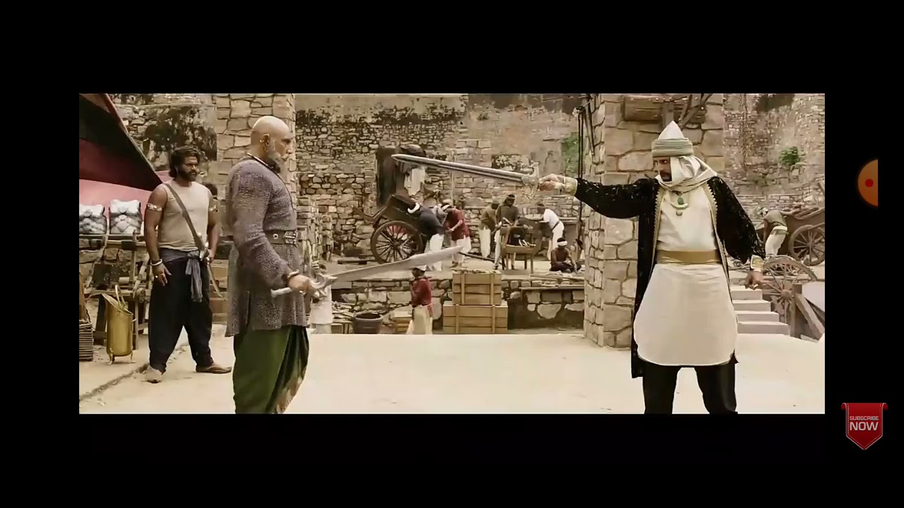 kattapa and Aslam khan fighting scene - YouTube