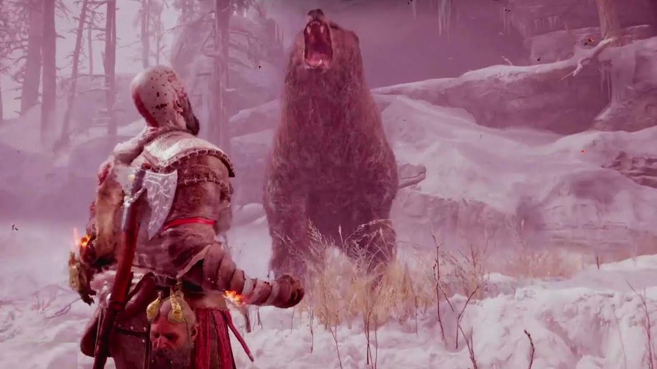 Bjorn Bear Boss Fight - God of War: Ragnarok - YouTube