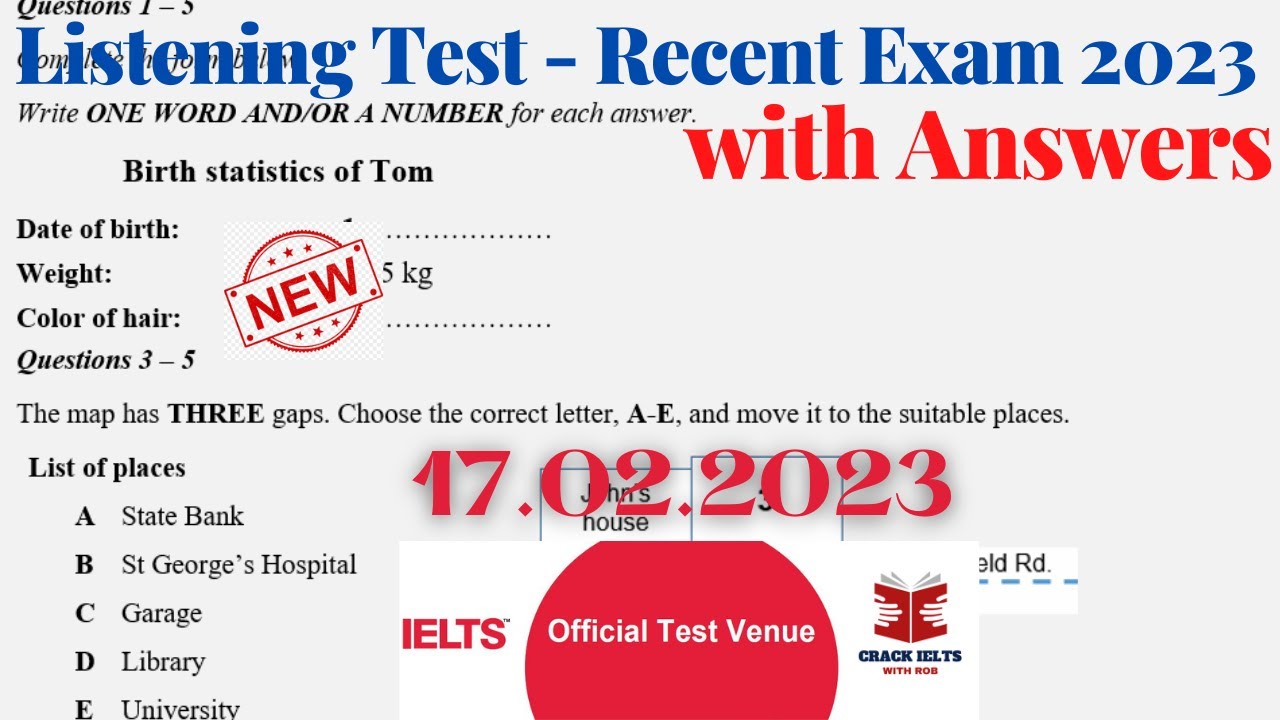 IELTS Reading Actual Test 2023 with Answers | 19.02.2023 - YouTube