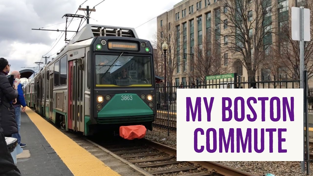 MY BOSTON COMMUTE | Boston Public Transportation | March 2018 - YouTube