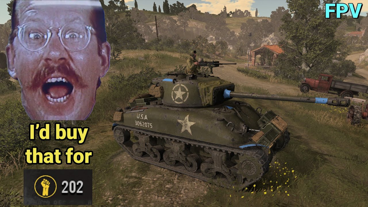 COH3 FPV Wow those 76mm upgunned Sherman tanks are GOOD - YouTube