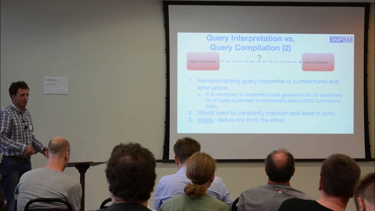 PostgreSQL using LLVM JIT Compiler - LLVM Cauldron 2016 - YouTube