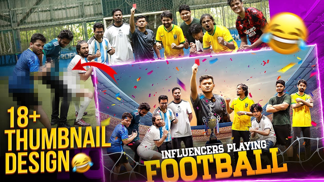 Football Thumbnail Design For @Neyon & on | Funny Thumbnail | Photoshop ...
