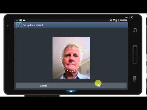 Face unlock on an Android tablet - YouTube