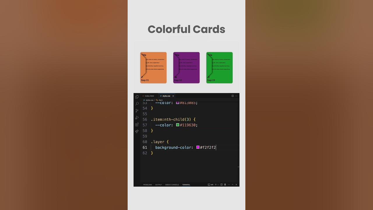 Card Color Coding Html Gridsystem Css Webdevelopment Html5 Responsivewebdesign Htmlcss