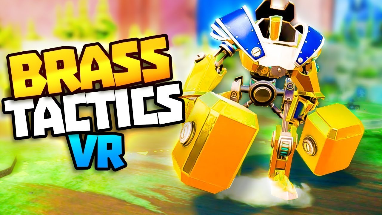 GIANT GOLD TITAN CRUSHES ENEMY BASE! - Brass tactics VR Gameplay ...