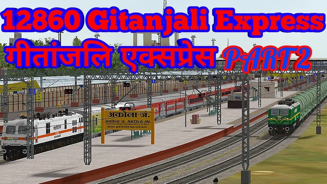 12859 Gitanjali Express PART 2 गीतांजलि एक्सप्रेस || MSTS || || OPEN ...