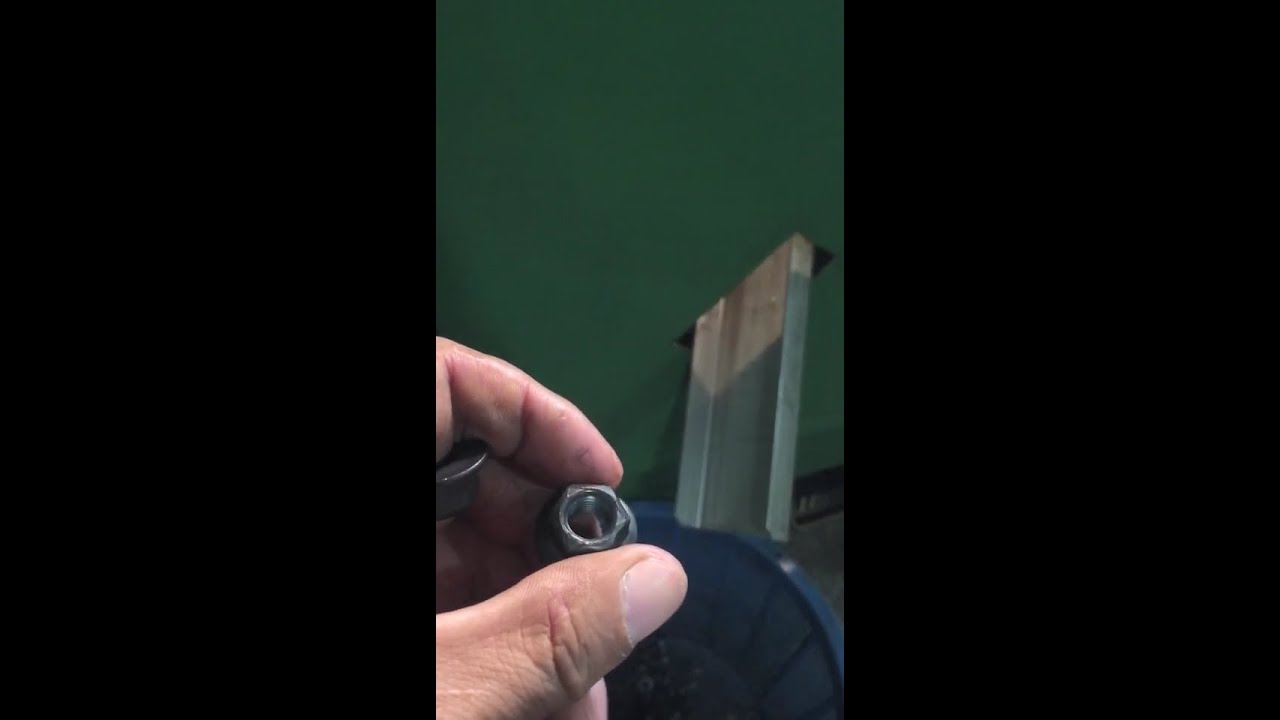 Oval hex lock nut self locking nut three points pits press forming ...