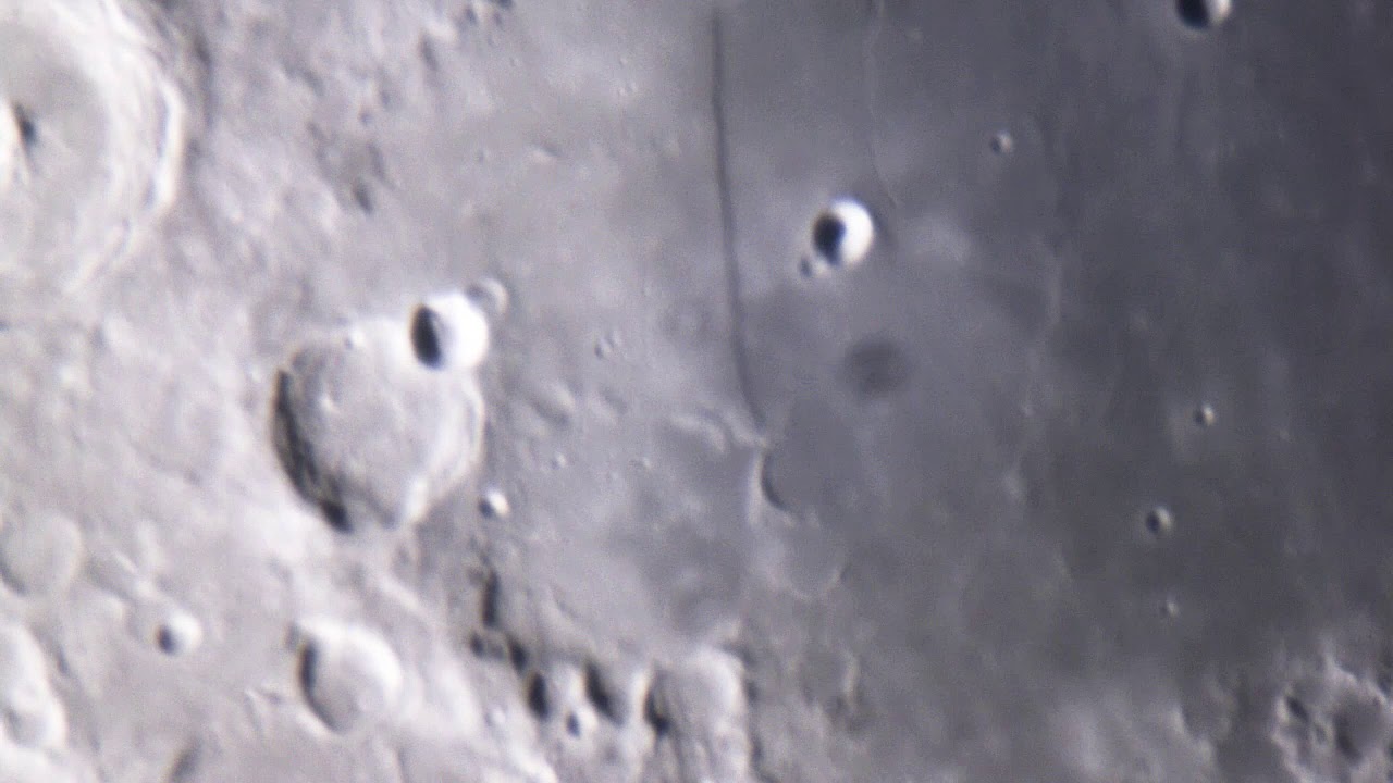 filming the moon rupes recta - YouTube
