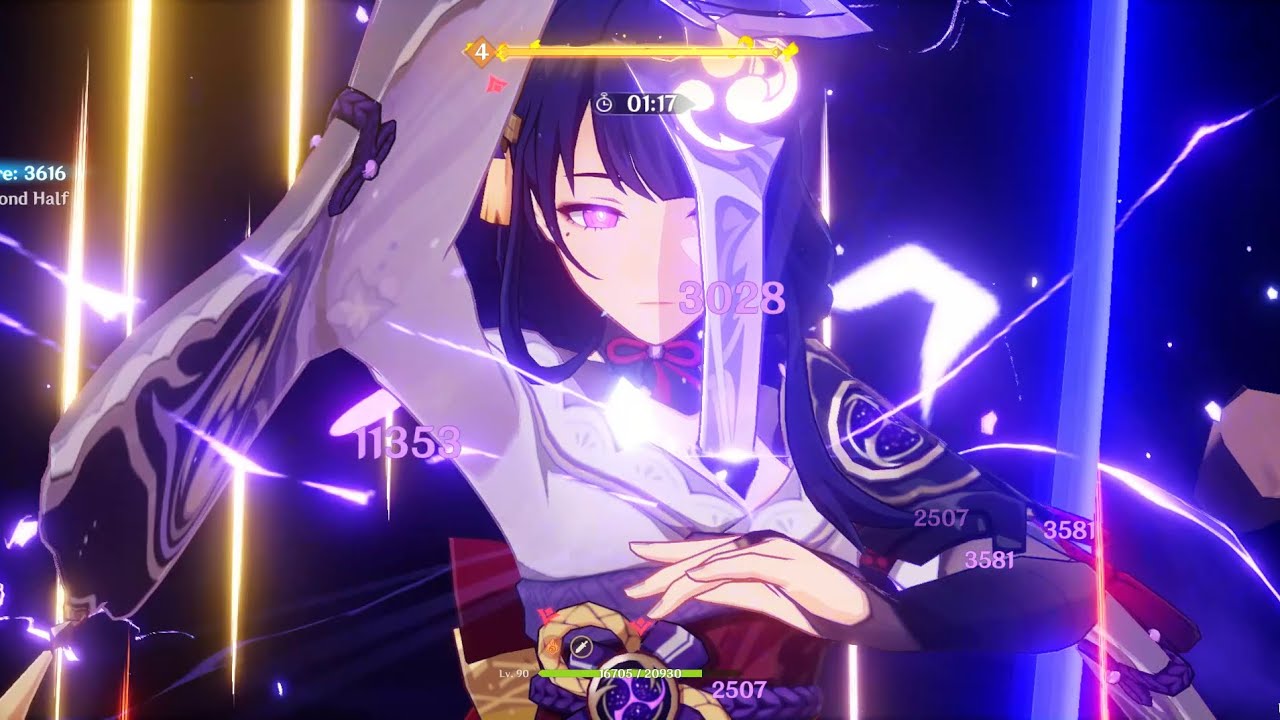 c6 raiden shogun / ei / baal in new genshin event (vibro-crystal ...