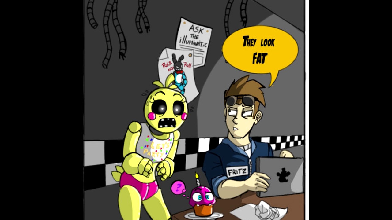 FNAF COMIC DUB Weakness Toy Chica ( comic by Edgar-Games ) - YouTube