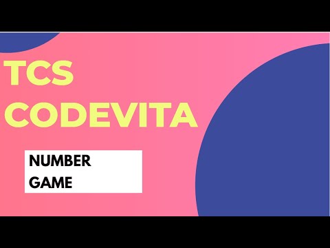 TCS CodeVita || Previous Year Questions Practice #1 || Number Game ...