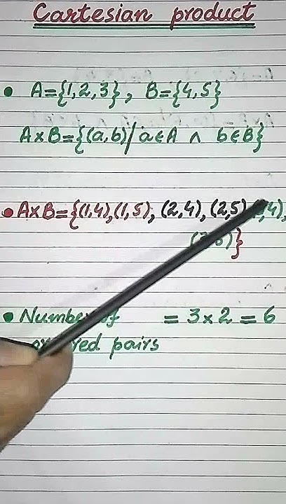 How to find Cartesian product | Sets and functions #shorts # ...