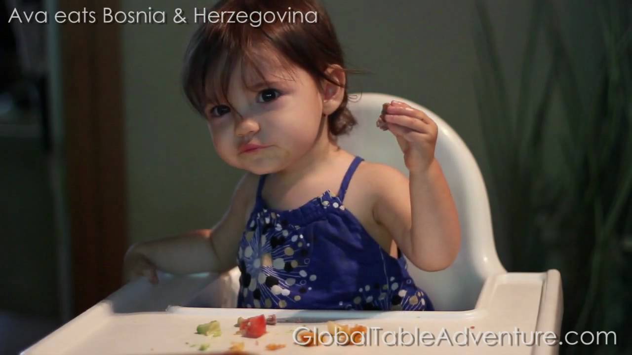 Ava eats Bosnia & Herzegovina (Global Table Adventure) - YouTube