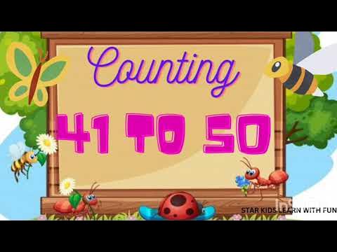 41 to 50 counting | Numbers 41 to 50 |Number names 41 to 50 | learn to ...