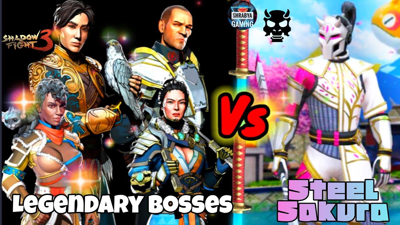 Steel sakura vs legendary bosses • Amazing tactical fighting styles of ...
