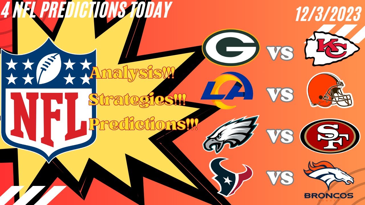 Sunday Showdown: 4 NFL Picks & Predictions for Today's Matches - YouTube