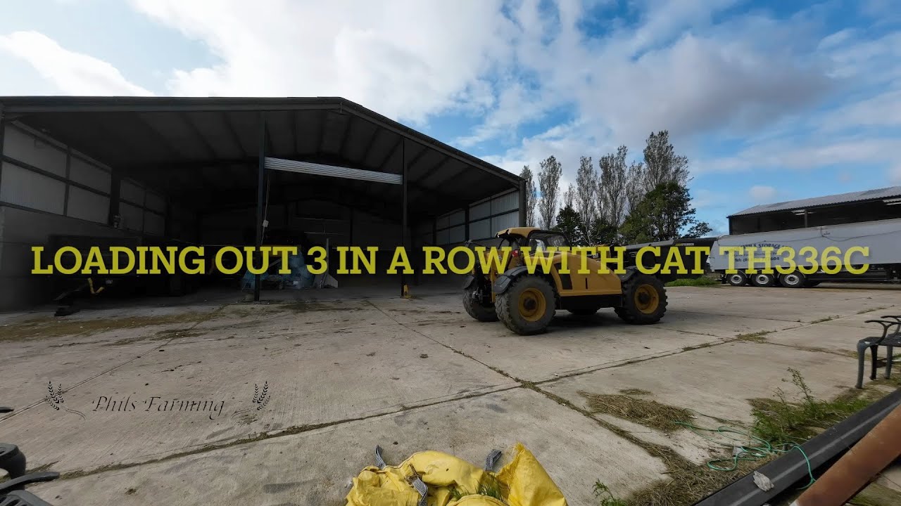 Line Up, Line Up - 3 lorries in a row being Loaded with Wheat. - YouTube