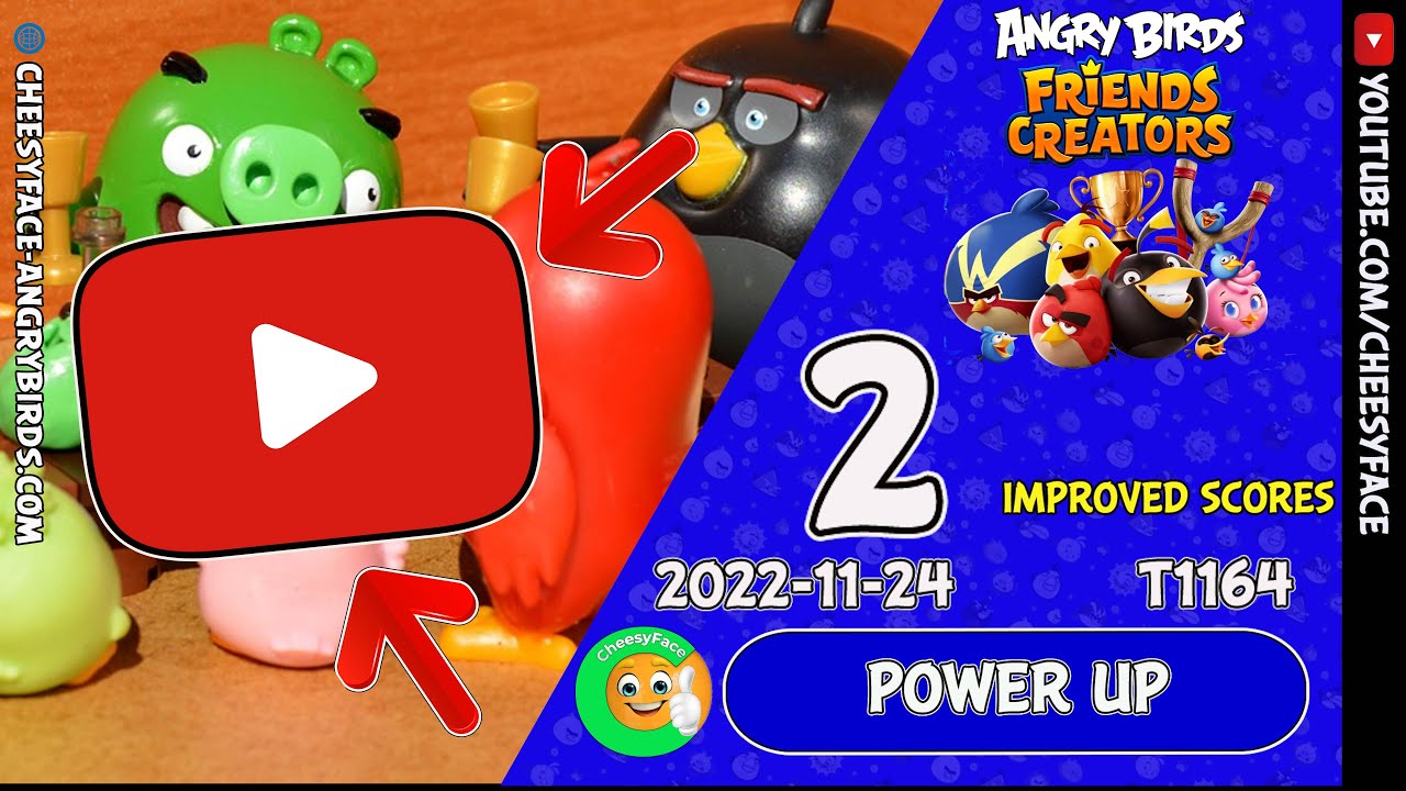 Angry Birds Friends Tournament 1164 Improved Score Level 2 Power UP ...