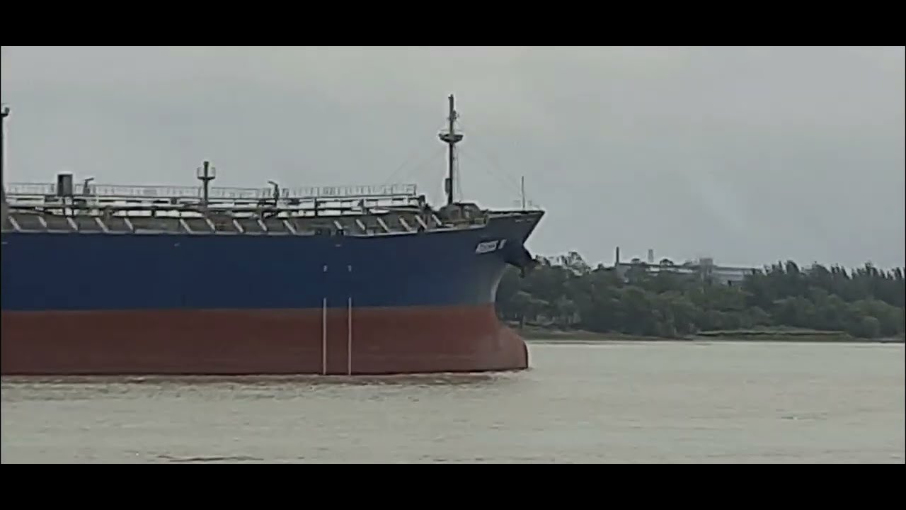 Huge nice cargo ship slow moving for deep sea - YouTube