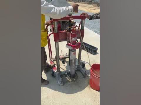 Concrete core test #Construction knowledge - YouTube