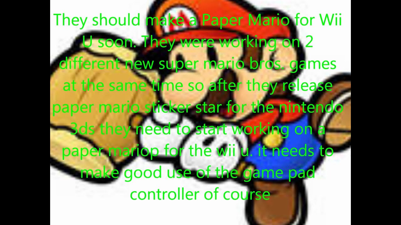 Paper Mario for Wii U - YouTube