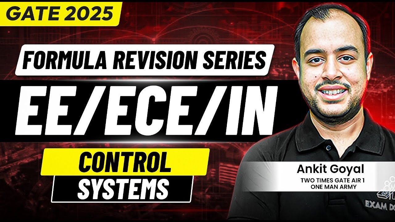 Control Systems | Formula Revision Series | EE/ECE/IN | GATE 2025 ...