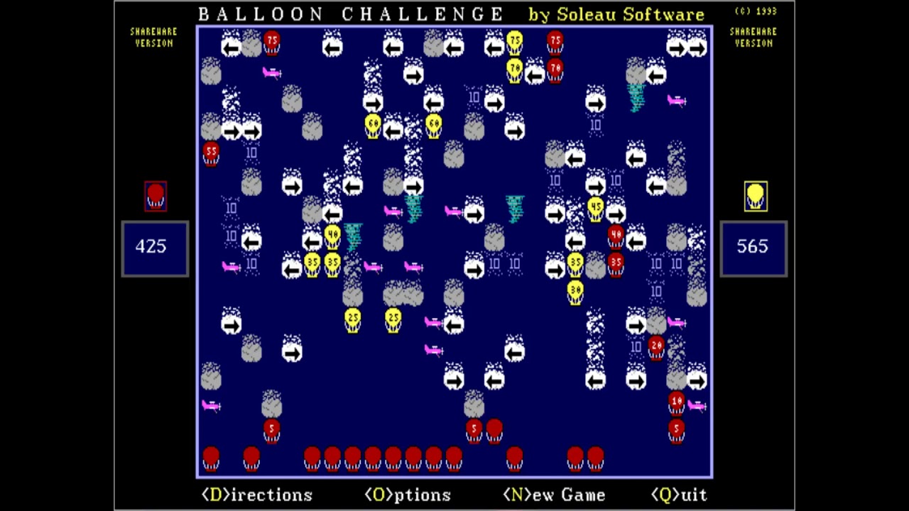 Balloon challenge (PC MS-DOS, 1993) - YouTube
