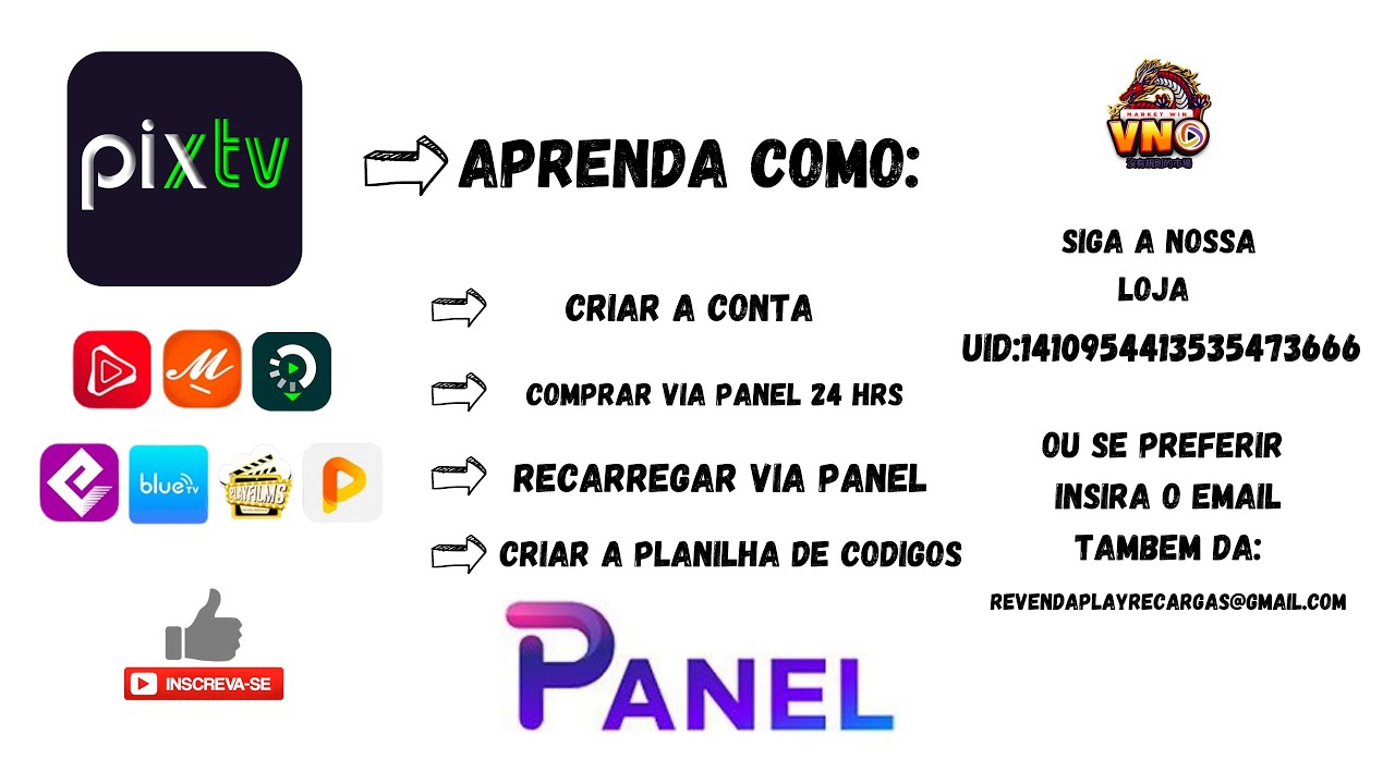 RECARGA PIX-TV COMO COMPRAR A RECARGA FÁCIL E PRATICO NO PANEL ! SEJA ...