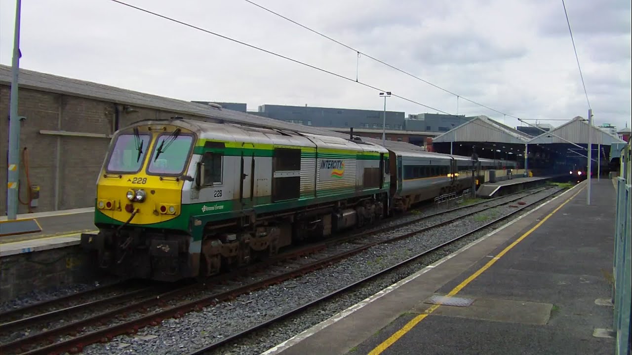Irish Rail 201 Class + Enterprise departing Connolly Station - YouTube
