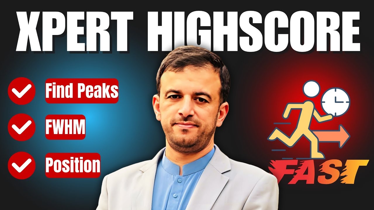 🔥 How to Find XRD Peaks & FWHM in XPERT HighScore | Step-by-Step Guide ...