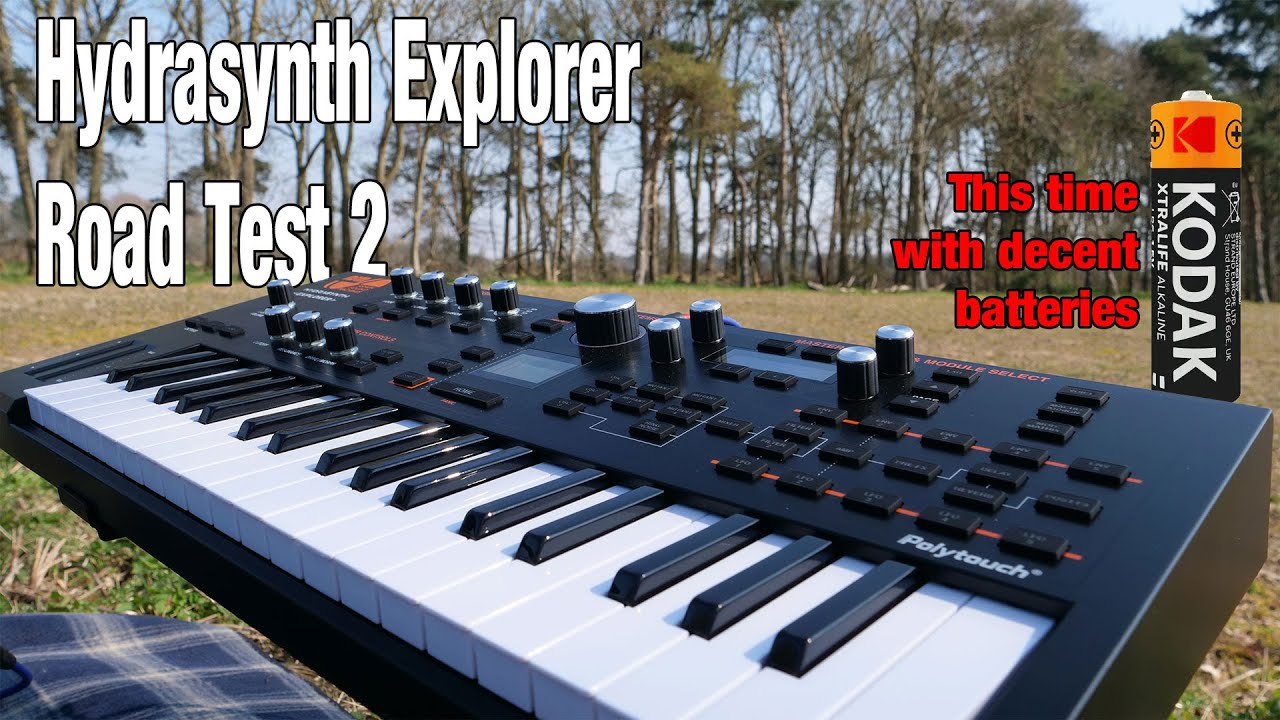 Hydrasynth Explorer Road Test 2 - this time with decent batteries - YouTube