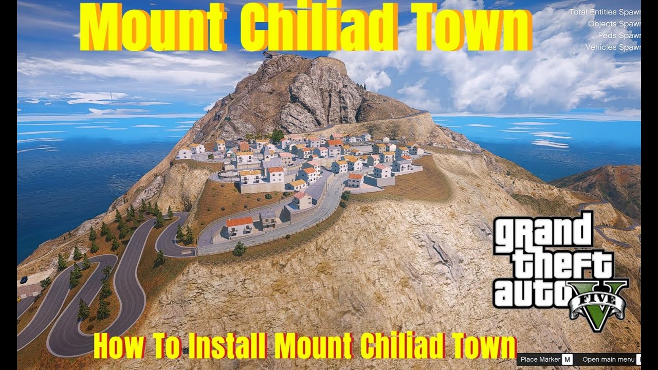 How to install Mount Chiliad Town In GTA 5 Step By Step and Gameplay ...