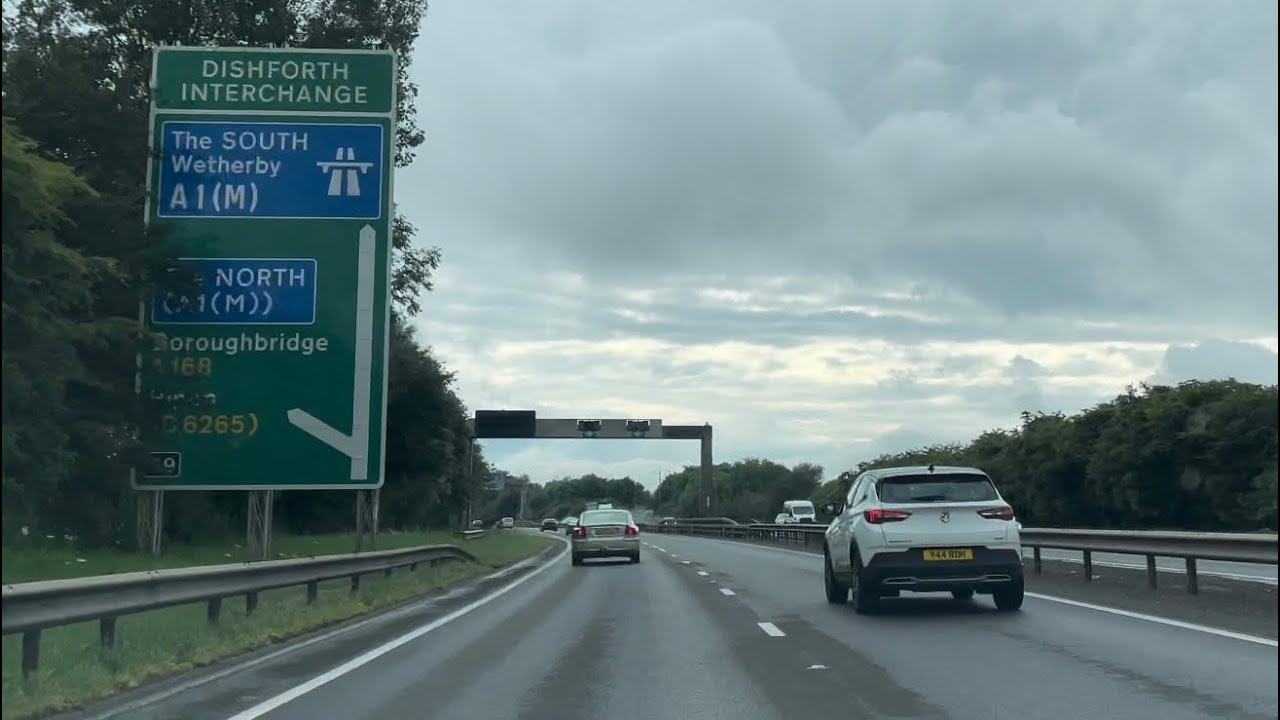 Driving the A168 & A1(M) near Thirsk: Dishforth Interchange - 20/06/23 ...