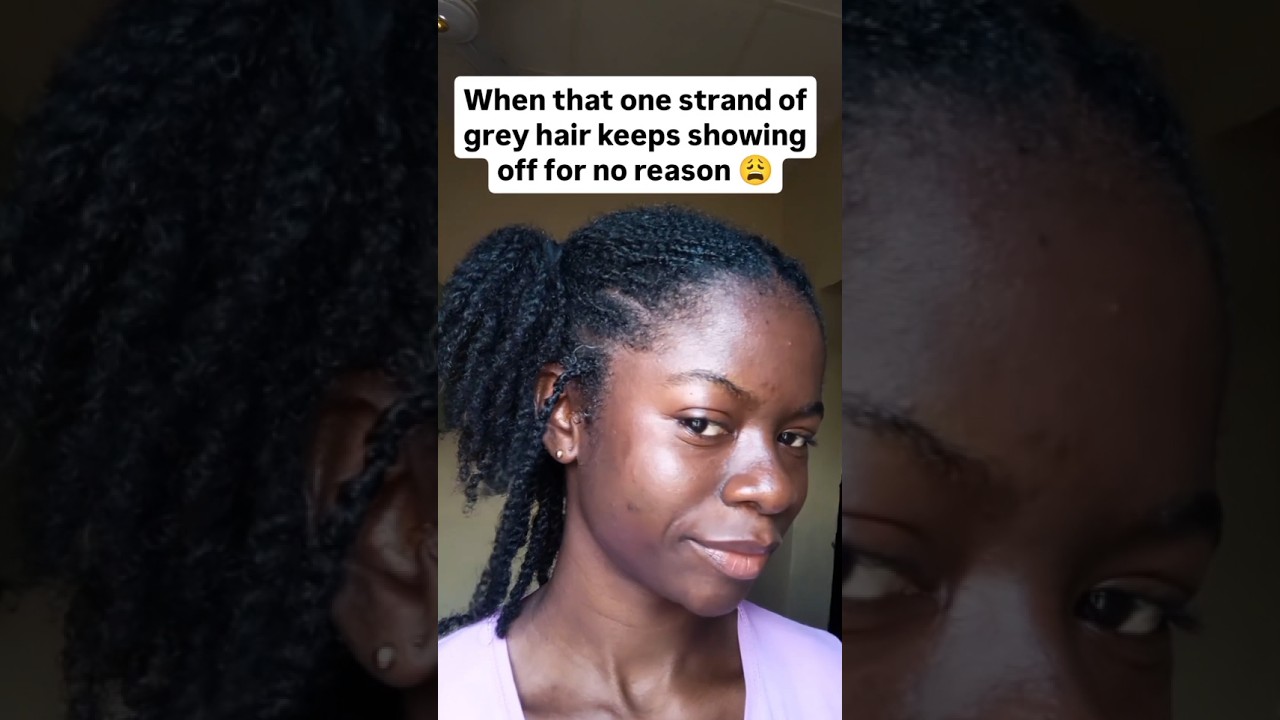 Always that one strand of hair 😩 #hairstyles #shorts #funny #explore # ...