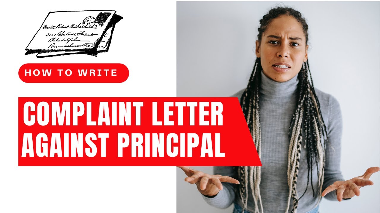 Complaint Letter to Principal against School Section Head - YouTube
