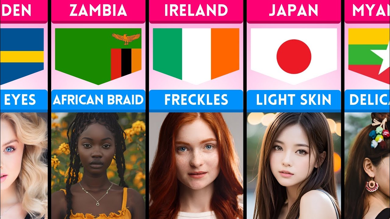 Beauty Standards In Different Countries - YouTube