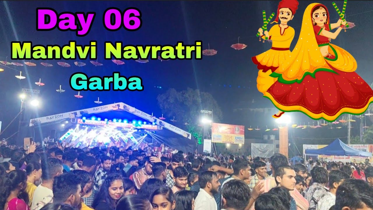 Day 6 Navaratri Garba Mandvi ♥️♥️Full Moj & Enjoy 💯 - YouTube