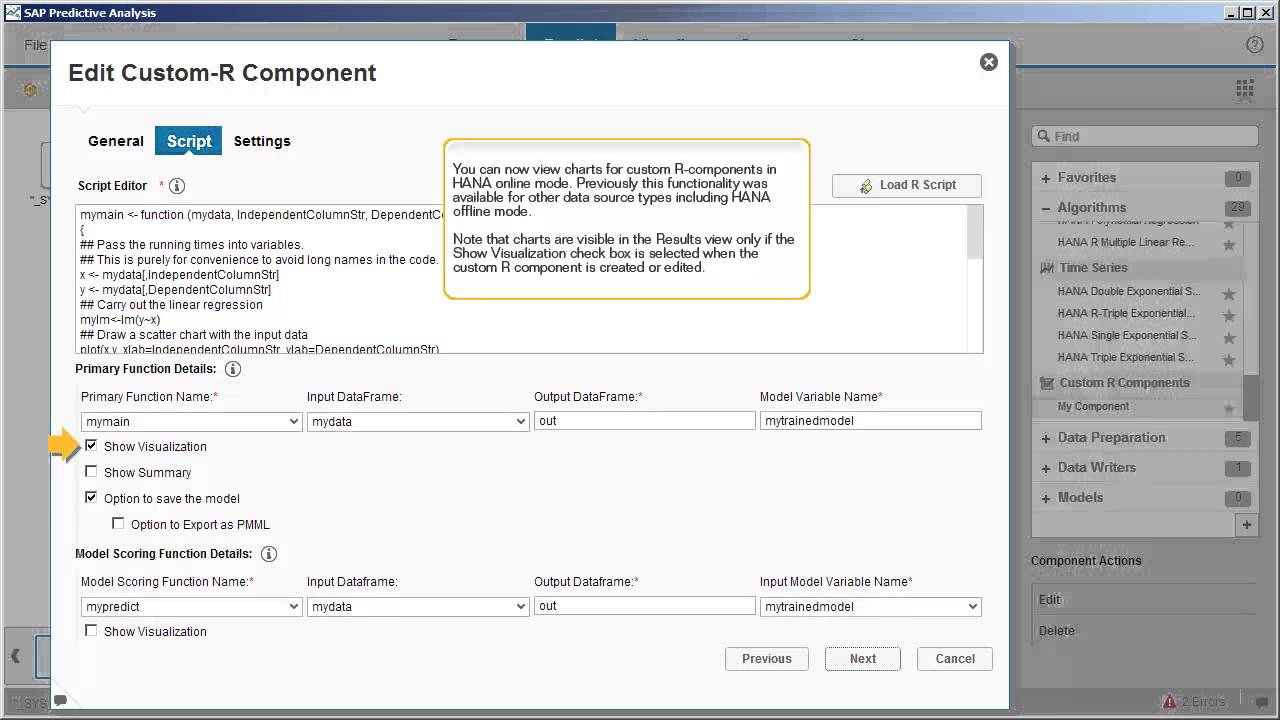What's New in SAP Predictive Analysis 1.19: SAP Predictive Analysis 1. ...