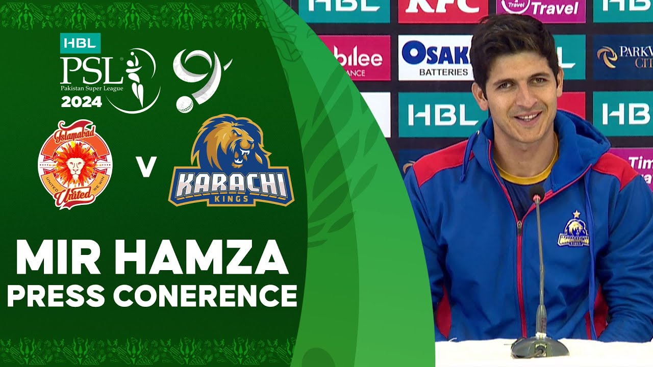 Mir Hamza Press Conference | Islamabad United vs Karachi Kings | Match 24 | HBL PSL 9 | M1Z2U ...