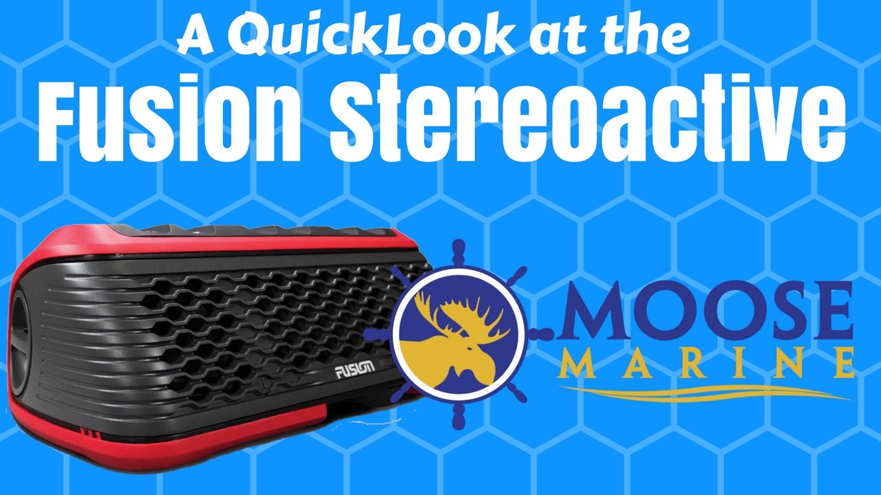 Fusion Stereo Active QuickLook with Moose - Moose Marine - YouTube